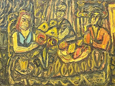 Lot 17 – CARLO CAROLI ( NAPOLI 1920 – ANZIO 2008 ) Al Mercato – Ansuini ...