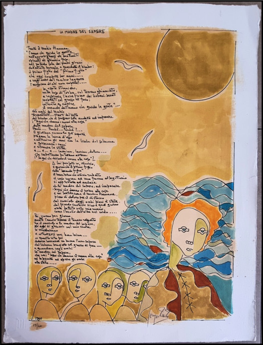 Lot 45 - LINGHI Italia XX sec. "La madre del sapere" - Art House Auction