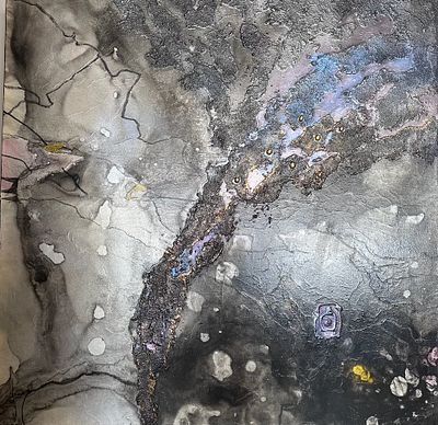 Lot 6 – David Powter “Gold Flake” Original painting. FMV of $1,800 ...