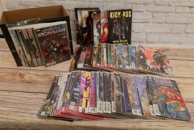 Lot 82 - Short Box of Iron Man Comics and Marvel Trade Paperbacks ...
