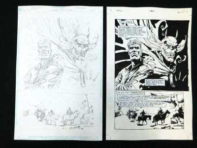 Lot 20 - Original Comic Art DC The Demon Issue #0 Page 10 - 2 Pieces ...