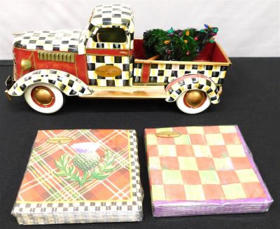 Lot 1 - MacKenzie-Childs Christmas Decorative Pick-Up Truck - Bodnar's ...