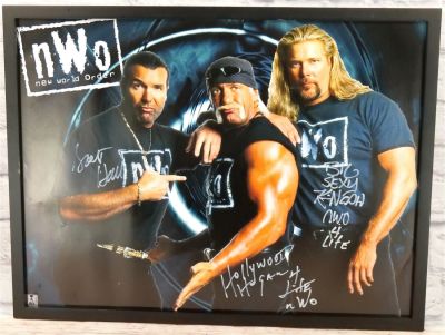 Lot 2 - Triple Autographed NWO Poster - Bodnar's Auction ...