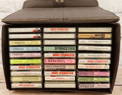 Lot 53 - Large Lot of Bruce Springsteen Cassette Tapes - Bodnar's ...