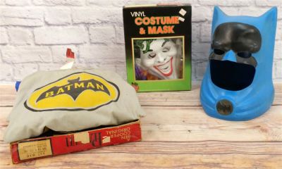 Lot 80 - Lot of 4 Vintage Batman Halloween Costumes - Bodnar's Auction ...