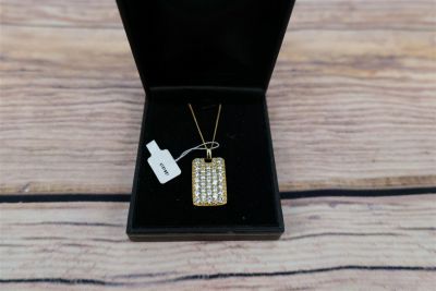 Lot 52 - 14K Signity Star Necklace - Bodnar's Auction | bodnarsauction.com