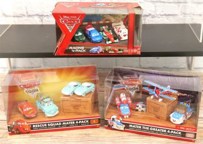 Lot 30 - Lot of Disney Pixar Cars 4-Pack Vehicle Sets - Bodnar's ...