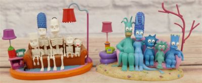 Lot 193 - Lot of 2 Hamilton Collection Simpsons Figurines - Bodnar's ...