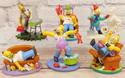 Lot 196 - Lot of 6 Hamilton Collection Simpsons Figurines - Bodnar's ...