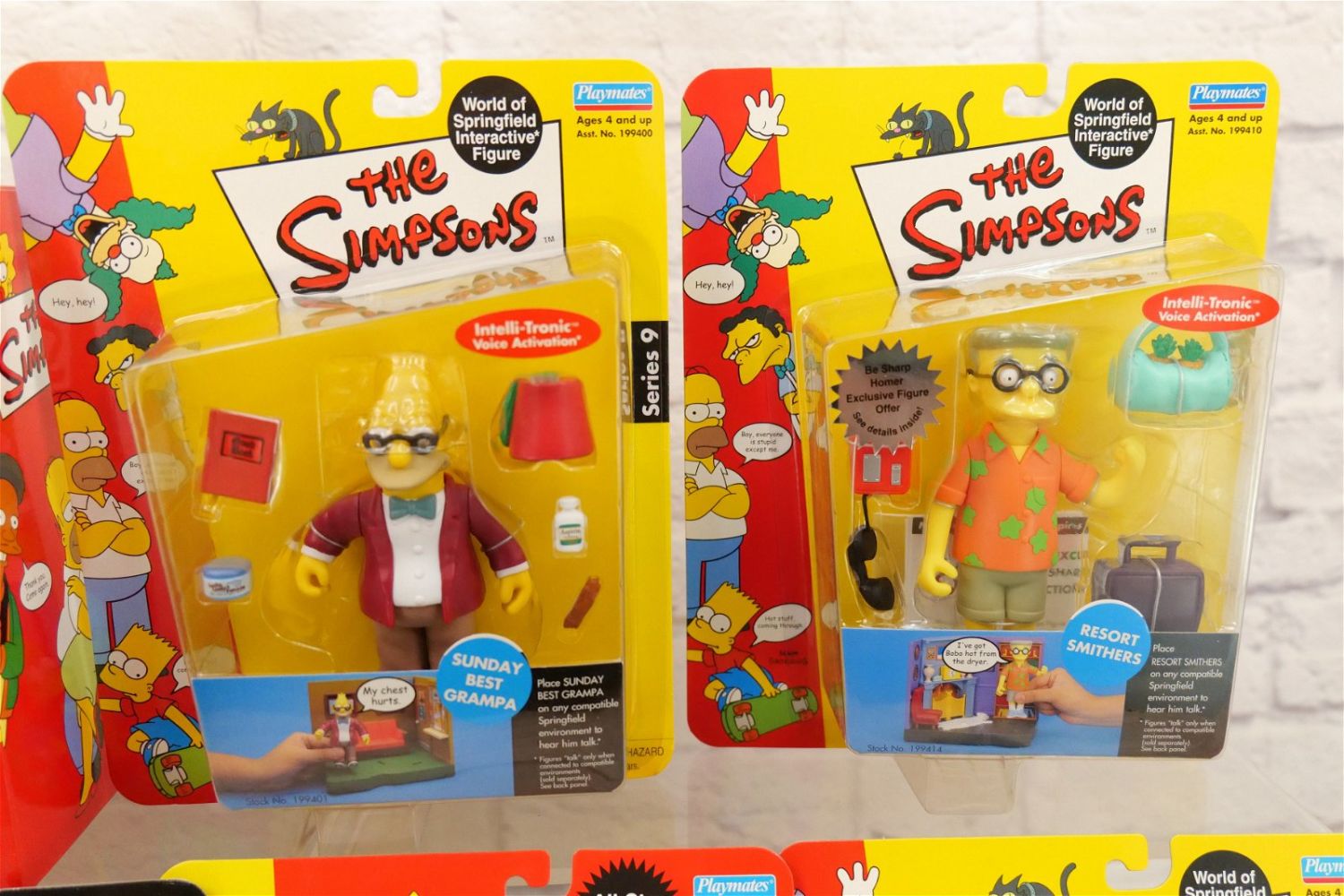 Lot 218 - Lot of The Simpsons Playmates Interactive Figures - Bodnar's ...