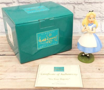 Lot 79 - WDCC "Yes, Your Majesty" Alice Figurine - Bodnar's Auction ...