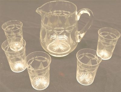 Lot 75 - Vintage Lemonade/Ice Tea Set - Bodnar's Auction ...