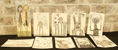 Lot 136 - Group Lot of 10 Original Artwork by Gus Fink - Bodnar's ...