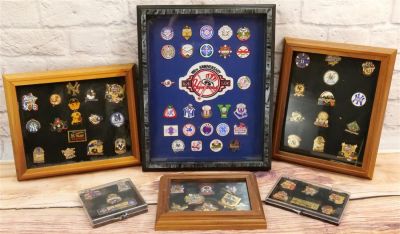 Lot 263 - Lot of Framed Pins and Commemorative Sets - Bodnar's Auction ...