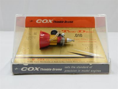 Lot 186 - Cox Tee Dee .010 Gas Powered Contest Model Airplane Engine ...