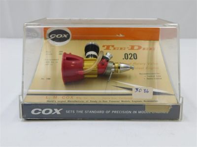 Lot 190 - Cox Tee Dee .020 Gas Powered Contest Model Airplane Engine ...