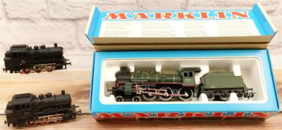 Lot 159 - Group Lot of 3 Marklin HO Steam Engine Trains - Bodnar's ...