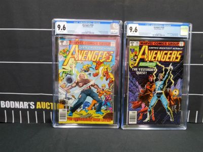 Lot 18 - Marvel Avengers Comics #183 and #185 - CGC Graded 9.6 - Bodnar ...