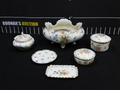 Lot 113 - Lot of 6 Pieces of Dresden Porcelain - Bodnar's Auction ...