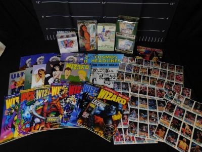 Lot 202 - Mixed Lot including Trading Cards and Wizard Magazines ...