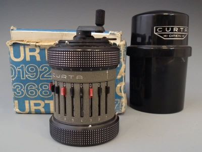 Lot 5 - Curta type II calculator. - Bodnar's Auction | bodnarsauction.com