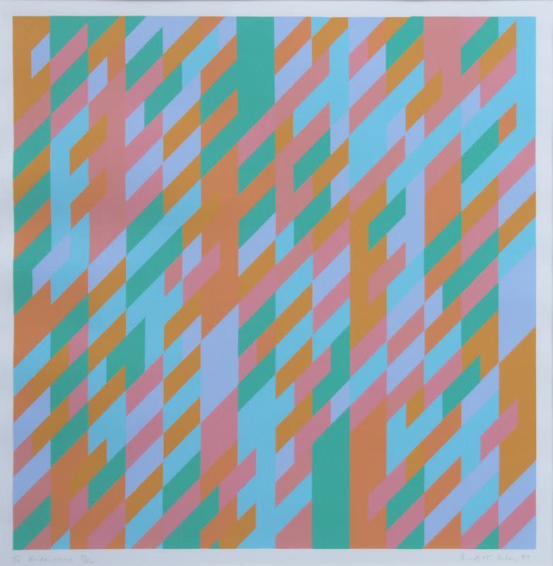 Lot 450 - Bridget Riley, To Midsummer, signed silkscreen. - Bodnar's ...