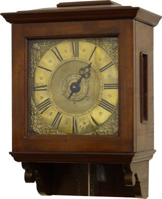 Lot 519 - Brass dial hood clock. - Bodnar's Auction | bodnarsauction.com