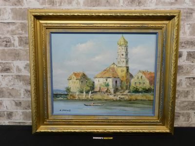 Lot 95 - Framed Oil on Canvas by X. Rabous - Bodnar's Auction ...