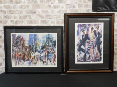 Lot 110 - Lot of 2 Framed Prints by Misha Lenn - Bodnar's Auction ...