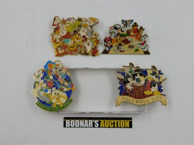 Lot 106 - Lot of 4 Disney Jumbo Pins - Bodnar's Auction ...