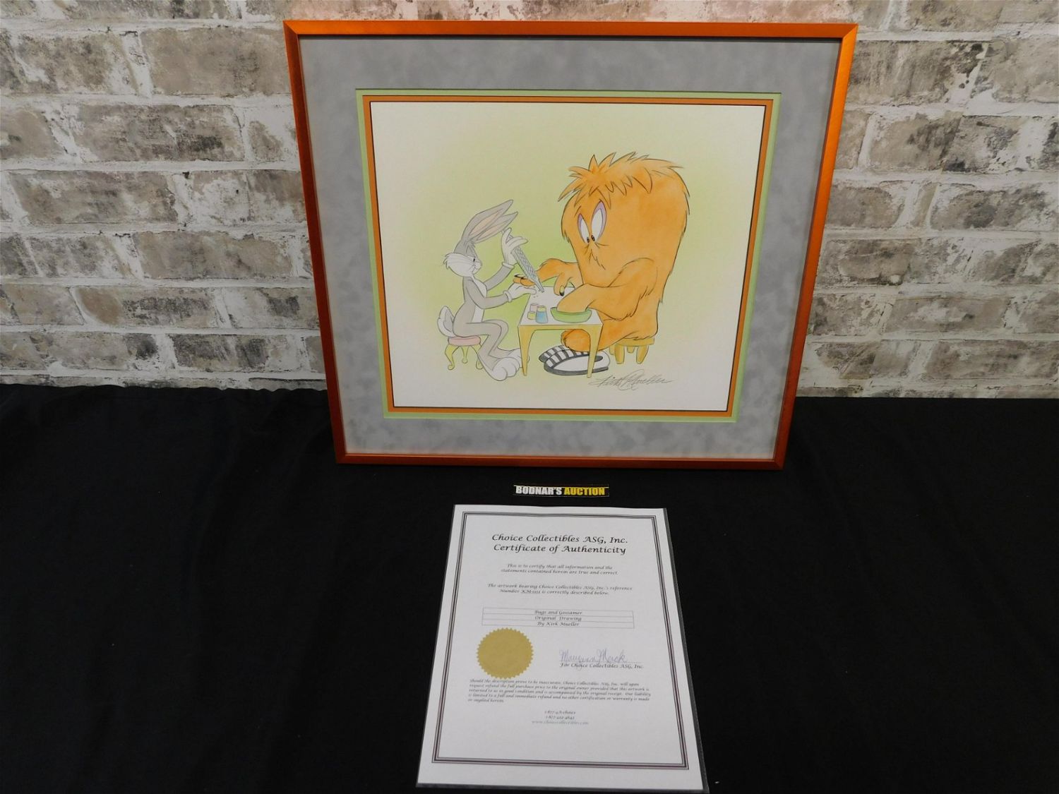 Lot 30 - Bugs Bunny and Gossamer Original Drawing - Bodnar's Auction ...