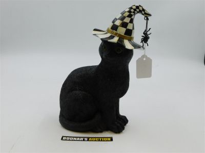 Lot 160 - Mackenzie-Childs Black Halloween Cat - Bodnar's Auction ...