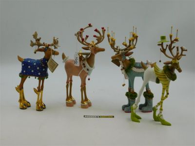 Lot 166 - Group of 4 Patience Brewster by Mackenzie-Childs Reindeer ...