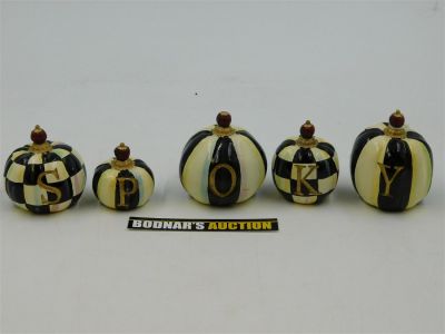 Lot 171 - Lot of 5 Unsigned Mackenzie-Childs Pumpkins - Bodnar's ...