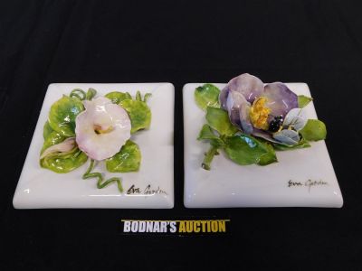 Lot 229 - Lot of 2 Eva Gordon Wall Plaques - Bodnar's Auction ...