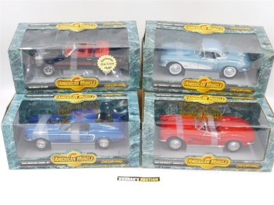 Lot 135 - Lot of 4 American Muscle Diecast Cars - Shelby, Cobra ...