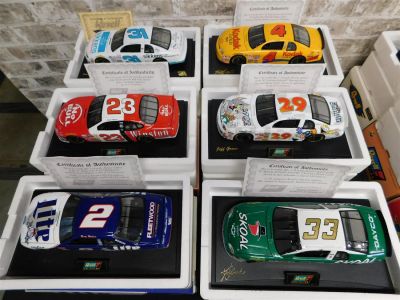 Lot 157 - Lot of 6 Revell Collection NASCAR 1:18 Scale Diecast - Bodnar ...