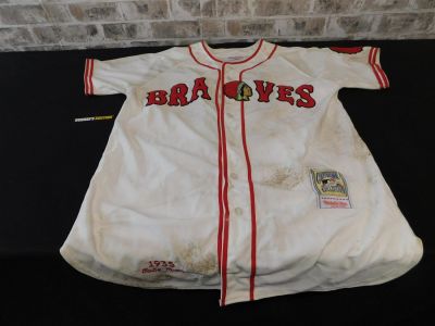 Lot 70 - Mitchell & Ness Cooperstown Braves Jersey - Bodnar's Auction ...