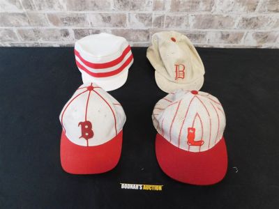 Lot 73 - Lot of 4 Baseball Caps - Boston Red Sox - Bodnar's Auction ...