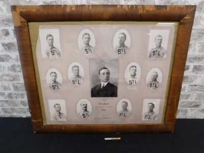 Lot 80 - Framed Copy of the St. Louis Browns Baseball Team, 1902 ...