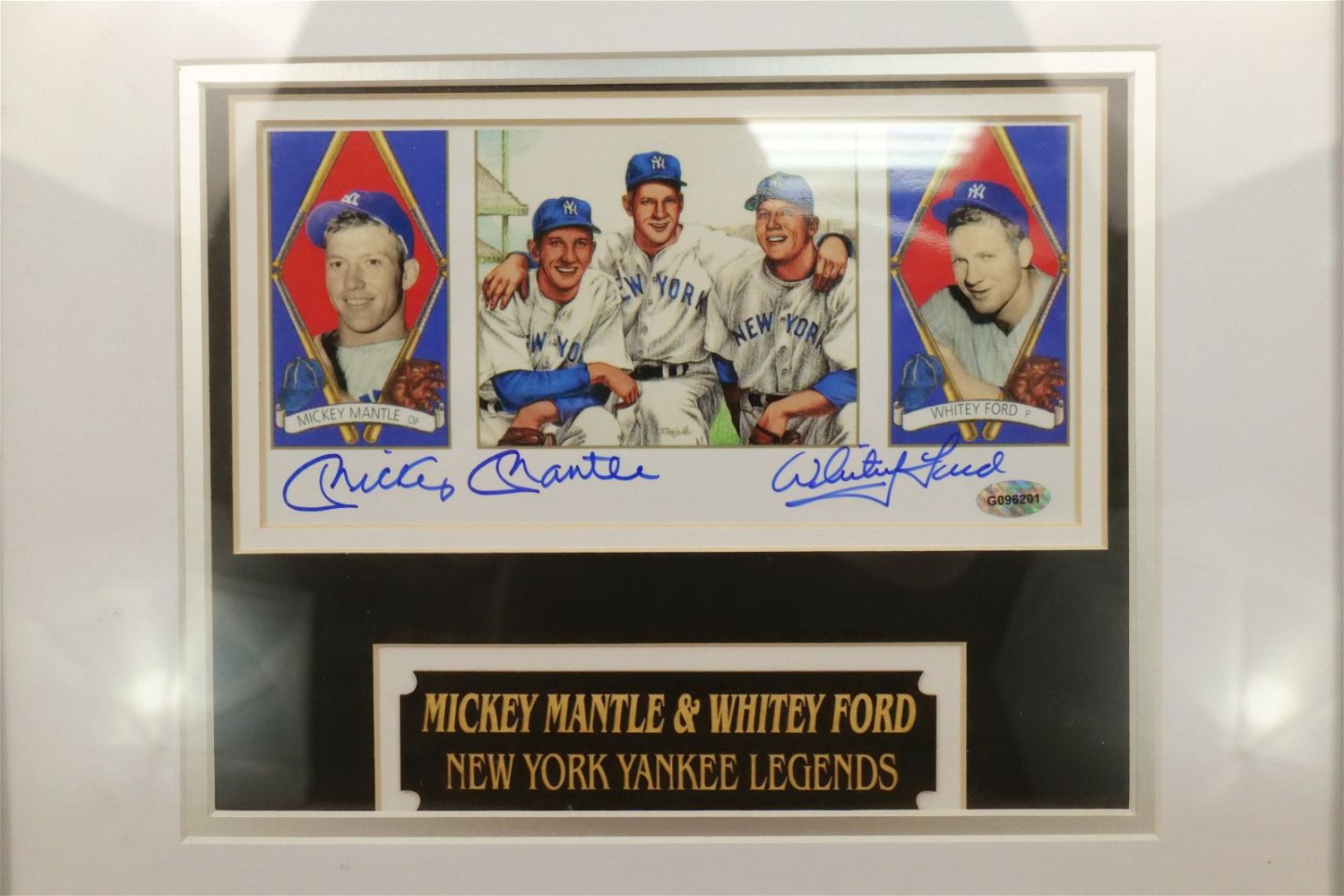 Lot 94 - Mickey Mantle & Whitey Ford Autographed Lithograph - Bodnar's ...