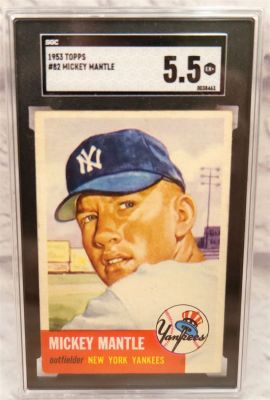 Lot 105 - Mickey Mantle 1953 Topps Baseball Card - SGC 5.5 - Bodnar's ...