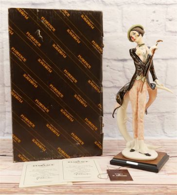 Lot 15 - Giuseppe Armani Lady Clown Figurine - Bodnar's Auction ...