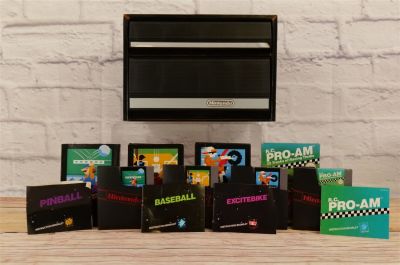 Lot 8 - Lot of Nintendo Games & NES Organizer - Bodnar's Auction ...