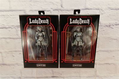 Lot 200 - Lot of 2 Coffin Comics Legacy Series Lady Death Figures ...