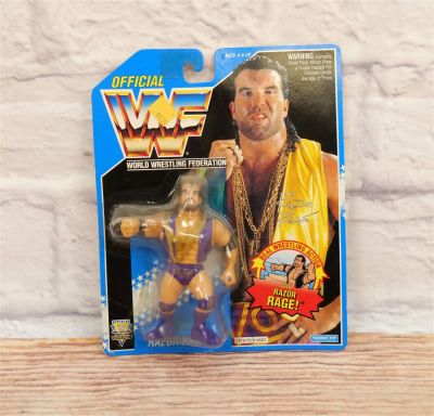 Lot 341 - Hasbro WWF Razor Ramon (Purple) Action Figure - Sealed ...