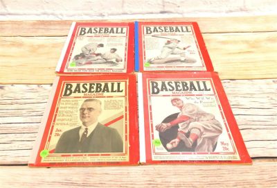 Lot 1 - Lot of 4 Vintage Baseball Magazines - 1920's - Bodnar's Auction ...