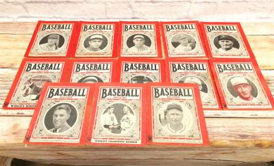 Lot 3 - Lot of 13 Vintage Baseball Magazines - 1933 and 1934 - Bodnar's ...