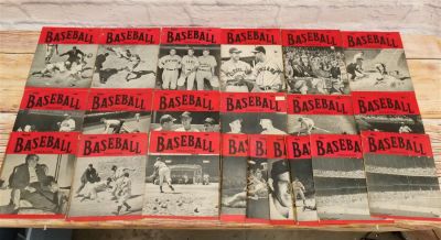 Lot 11 - Lot of 20 Vintage Baseball Magazines - 1946 and 1947 - Bodnar ...
