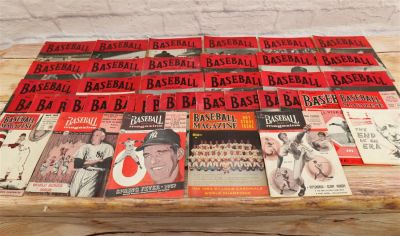 Lot 12 - Huge Lot of Vintage Baseball Magazines - Late 40's and 50's ...